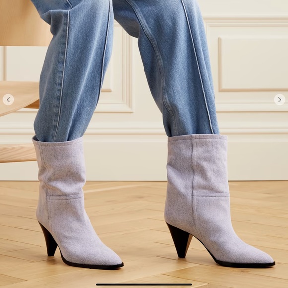 Isabel Marant | Shoes | Isabel Marant Rouxa Denim Slouchy Boot Size Eu ...